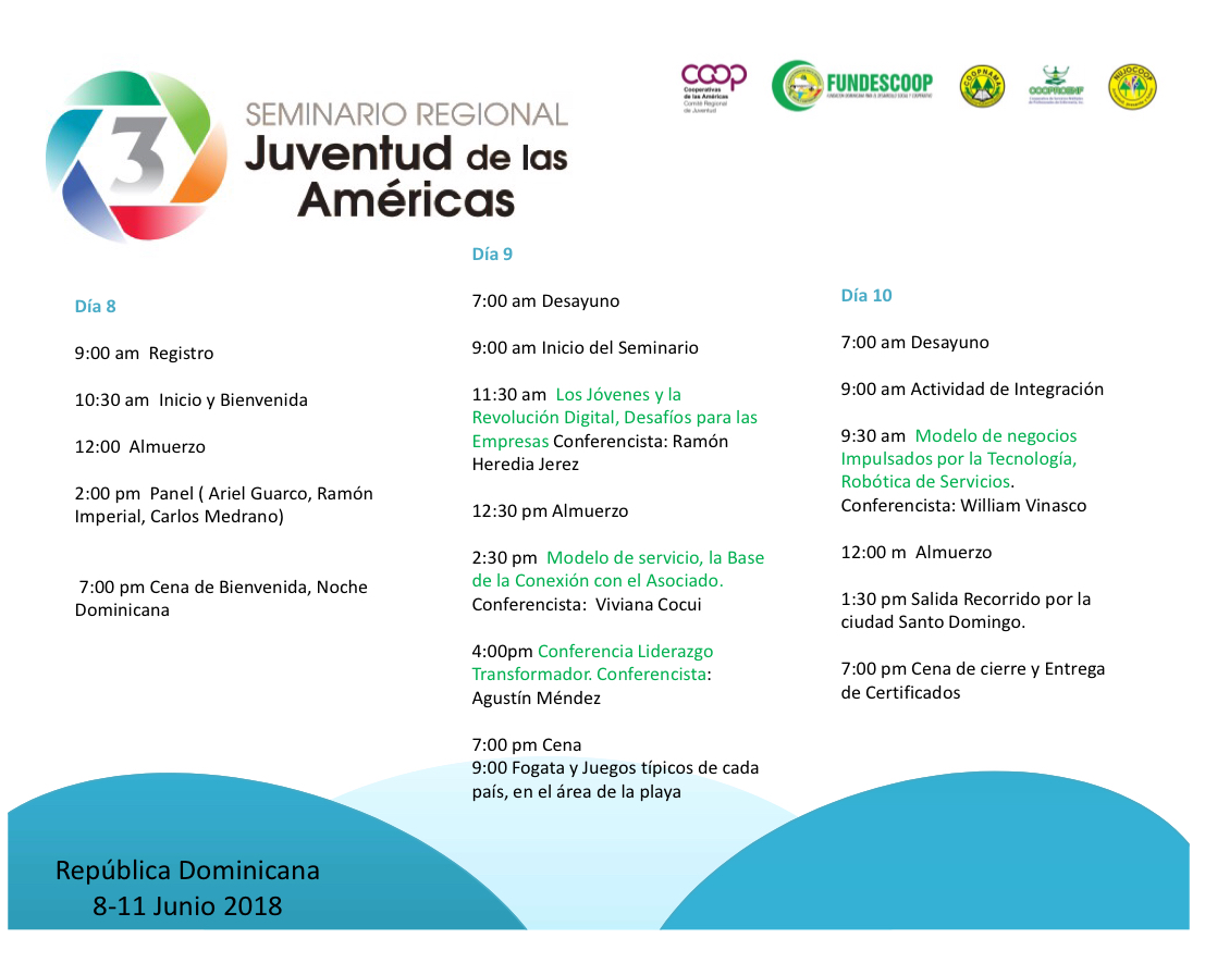Convocatoria a participar del Programa 3° Seminario Regional Cooperativo: «Los jóvenes y el ...