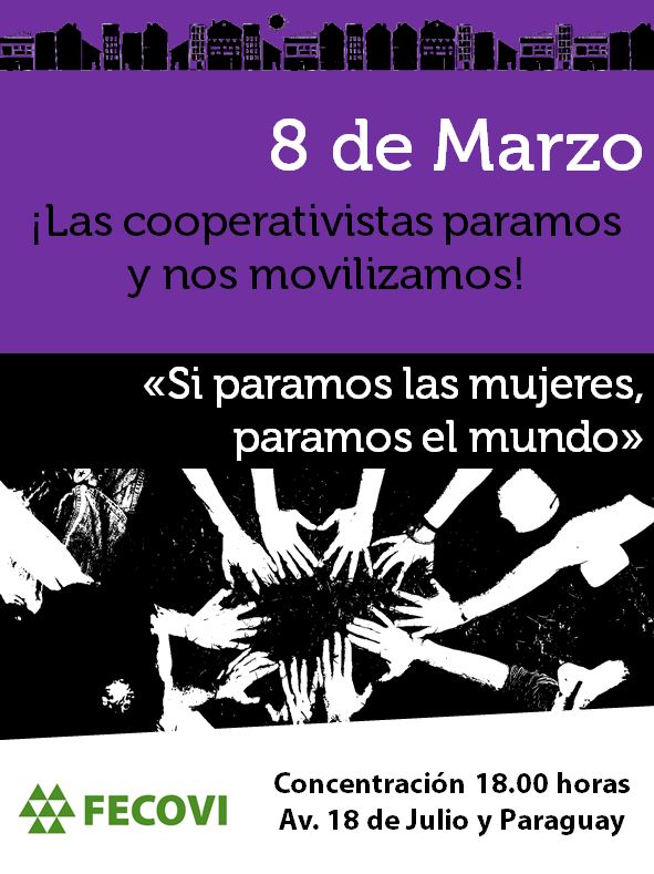 Adherimos al 8M y nos movilizamos – Fecovi