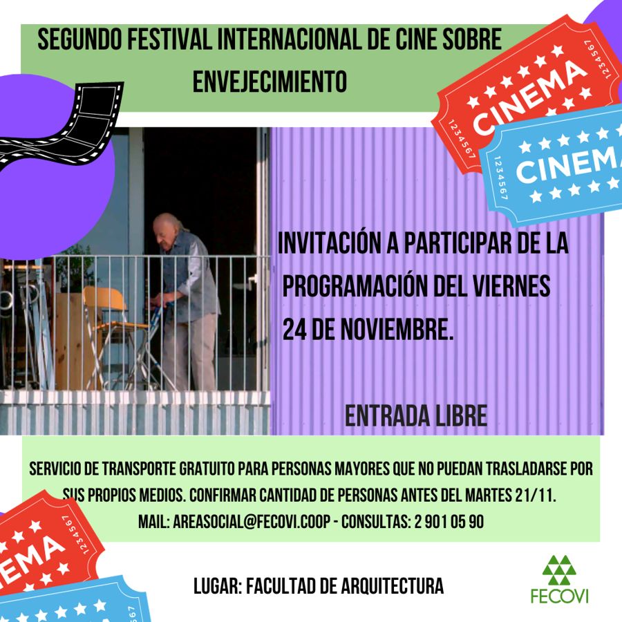 Segundo Festival de Cine sobre Envejecimiento con entrada gratuita para cooperativistas de ...